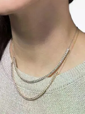 DANA REBECCA DESIGNS Dana Rebecca Designs 14k Rose Gold Diamond Tennis Necklace