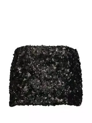 GLOWNY Sequin Embellished Mini Skirt