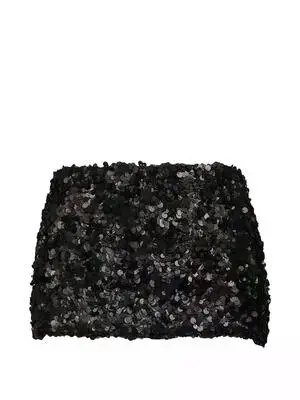 GLOWNY Sequin Embellished Mini Skirt