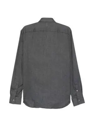 Canali Herringbone-pattern Shirt - Grey