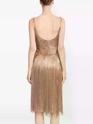 Elie Saab Bead-embroidered Fringed Top