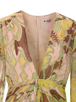 Rixo Clove Printed Mini Dress