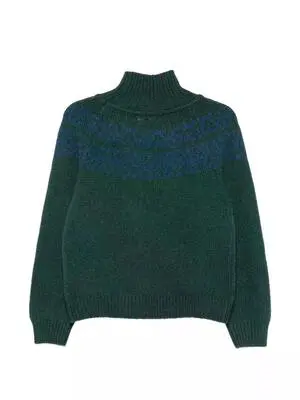 Incentive! Cashmere Eleonora Fair Isle Mock-neck Sweater