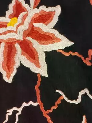Vita Kin Barcelona Floral-embroidered Wrap Midi Dress