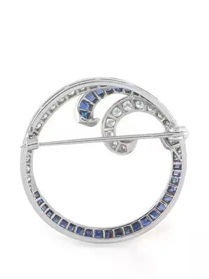LB EXCLUSIVE Diamond And Sapphire Brooch