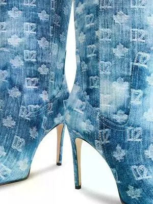 Dsquared2 Monogram Over-the-knee Boots