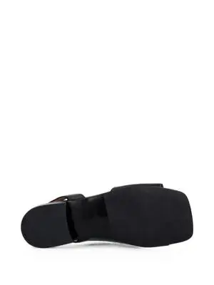BILLI BI Leather Slingback Square-toe Sandals