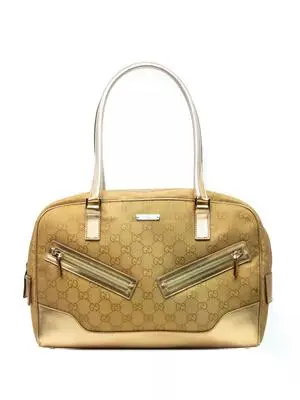 Gucci 2000-2015 Gg Canvas Handbag - Gold