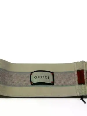Gucci Queen Logo Print Headband - Neutrals