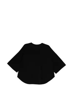 Y’s Jersey Hooked Blouse - Black