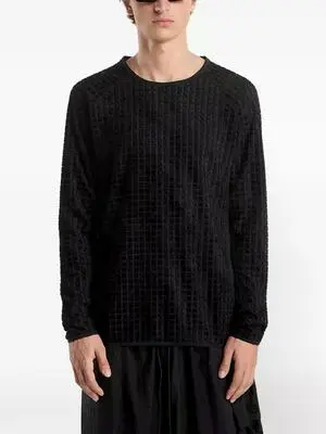 Y3 Reversible Waffle-knit T-shirt