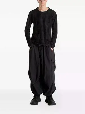 Y3 Reversible Waffle-knit T-shirt
