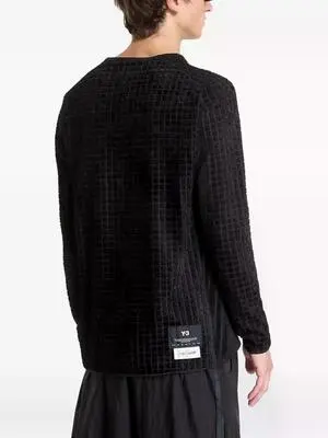 Y3 Reversible Waffle-knit T-shirt