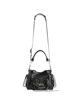 Balenciaga Small Le City Crinkled-leather Tote Bag