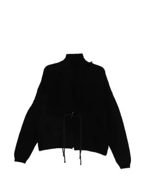 Y’s Toggle-fastening High Neck Cardigan