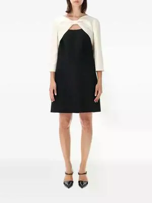 Valentino Garavani Crepe Couture Bow-detail Mini Dress - Black