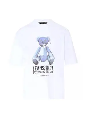 Iceberg Graphic-print Crew-neck T-shirt - White