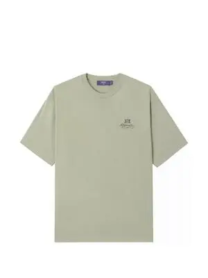 AFTERMATHS Logo-print Cotton T-shirt - Green