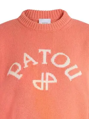 PATOU Logo Intarsia Crew-neck Sweater