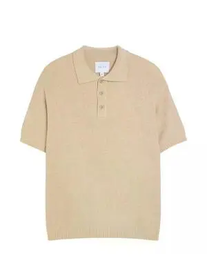 RAITH Ribbed-knit Polo Shirt