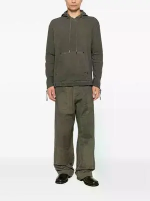 Masnada Panelled Distressed-effect Trousers