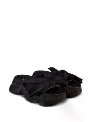 N°21 Bow-detail Chunky-sole Sandals - Black