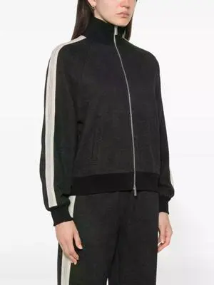 Peserico Zip-fastening Sweatshirt With Side Stripes