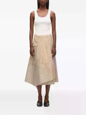 3.1 Phillip Lim Striped Asymmetrical Skirt