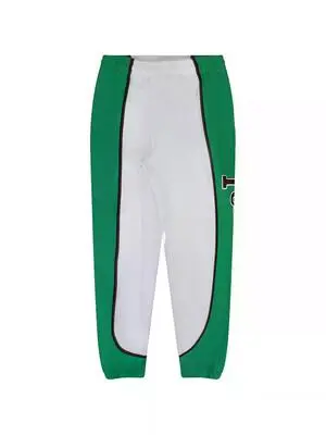 DENIM TEARS Colour-block Logo-print Track Pants - White