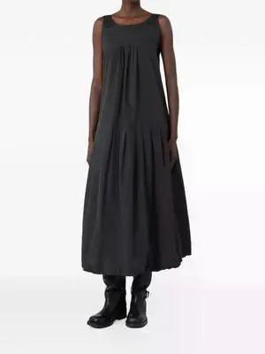 Max Mara Pleated Midi Dress - Black