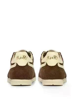 AUTRY Windspin Suede Leather Sneakers - Brown