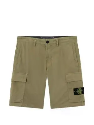 Stone Island Garment-dyed Cargo Shorts - Green