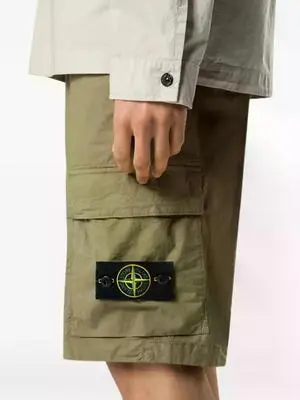 Stone Island Garment-dyed Cargo Shorts