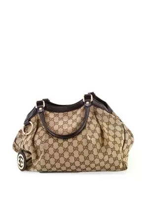 Gucci Sukey Gg Canvas With Leather Medium Tote Bag