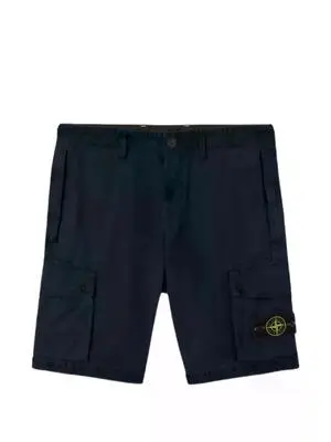 Stone Island Logo-patch Cargo Shorts - Blue
