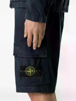 Stone Island Logo-patch Cargo Shorts