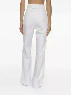 Max Mara Badesse Button-detail Jeans - White