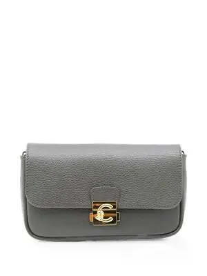 COCCINELLE C-me Lock Grainy Leather Cross Body Bag - Green