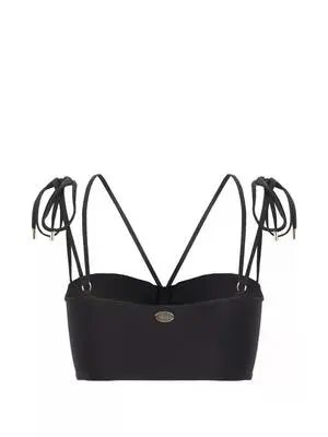 MAISON ANAMI Ruched Tie-strap Bikini Top