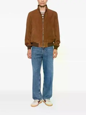 Polo Ralph Lauren Suede Zip-up Bomber Jacket