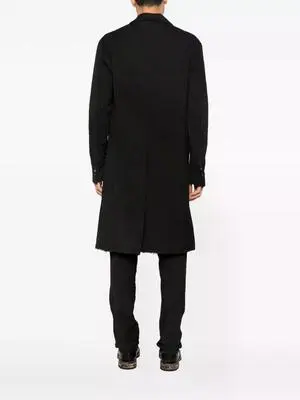 Masnada Herringbone-pattern Buttoned Coat