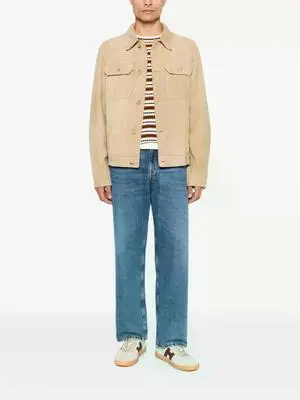 Polo Ralph Lauren Suede Button-up Jacket - Neutrals