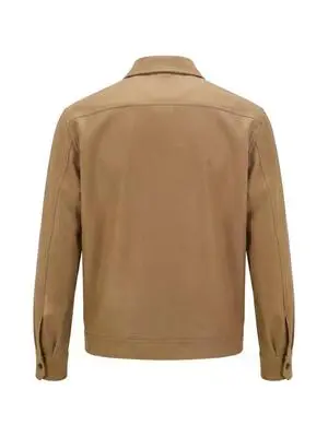LARDINI Button-down Wool Shirt Jacket