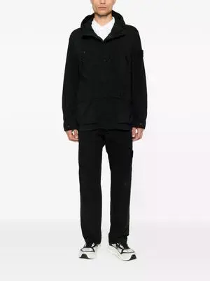 Stone Island Hooded Logo-patch Parka