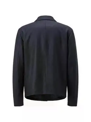 LARDINI Flower-detail Wool Shirt Jacket