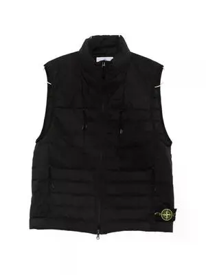 Stone Island Logo-patch Gilet - Black