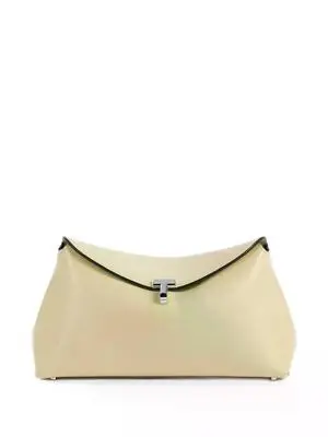 TOTEME TOTEME T-Lock Leather Shoulder Bag Neutrals