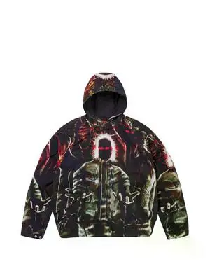 Supreme Graphic Print Raglan Jacket - Black