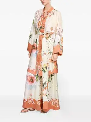 Elie Saab Floral-print Silk-twill Shirt
