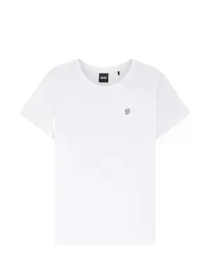 BOSS Logo-plaque T-shirt - White